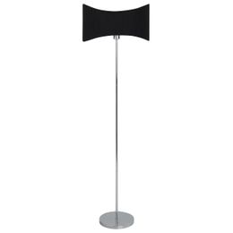 Beliani STEHLAMPE Silber/Schwarz Calvillo