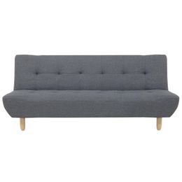 Beliani 3-SITZER-SCHLAFSOFA dunkelgrau Alsten