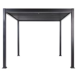 Beliani GARTEN-PERGOLA Schwarz Forno II