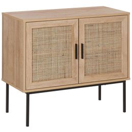 Beliani SIDEBOARD Heller Holzfarbton Pasco