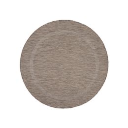 KADIMA DESIGN TEPPICH Outdoor ALSTER in Braun, einfarbig, &Oslash; 200 cm