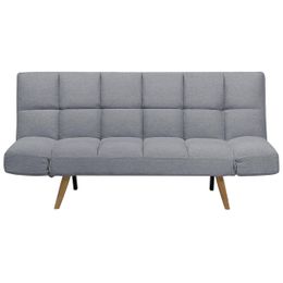 Beliani 3-SITZER-SCHLAFSOFA hellgrau Ingaro