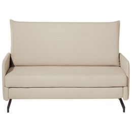 Beliani 2-SITZER-SCHLAFSOFA Polyester Beige Belfast