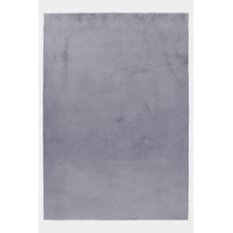 KADIMA DESIGN KURZFLORTEPPICH Waschbar NECKAR, einfarbig, aus Polyester, Grau, 140 x 200 cm