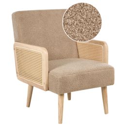 Beliani SESSEL Sandbeige Hojby