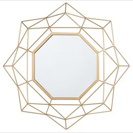 Beliani WANDSPIEGEL gold Sternenoptik 60 cm Hillion