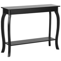 Beliani KONSOLENTISCH schwarz rechteckig 30/100 cm Hartford