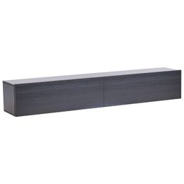 Beliani WANDMONTIERTER-TV-SCHRANK Schwarz Gladstone