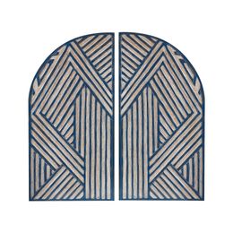 Beliani WANDDEKORATION blau Ogan