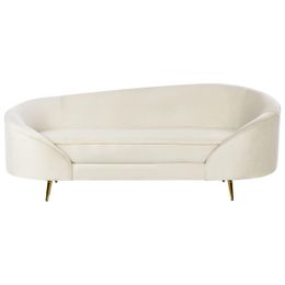 Beliani SOFA 3-Sitzer Beige Savar