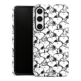 DeinDesign Galaxy S24+ Handy Panzer Handyh&uuml;lle robuste Outdoor H&uuml;lle Schutzh&uuml;lle gl&auml;nzend Peanuts Snoopy Muster Tough Case