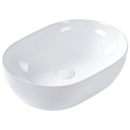 Beliani AUFSATZWASCHBECKEN 48/34 cm Omoa