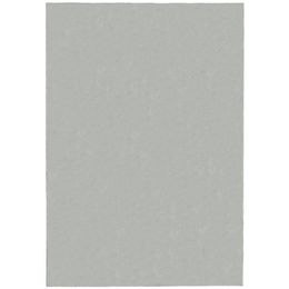 KADIMA DESIGN TEPPICH BLITH, einfarbig, Grau, 60 x 110 cm