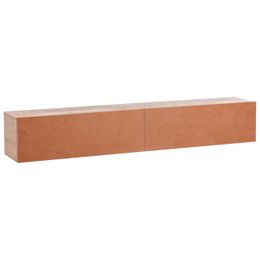 Beliani WANDMONTIERTER-TV-SCHRANK Rot/Braun Gladstone