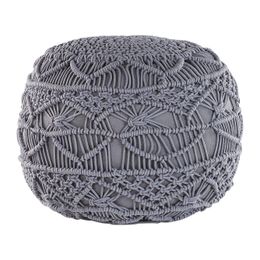 Beliani POUF Dunkel Grau 40/40/40 cm Kayseri