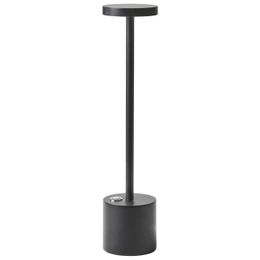 Beliani LED-TISCHLEUCHTE Schwarz Lizandro