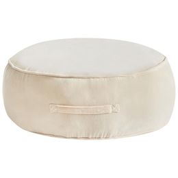 Beliani POUF Hellbeige Yulle