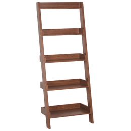 Beliani REGAL 5 F&auml;cher Dunkler Holzfarbton Mobile Trio