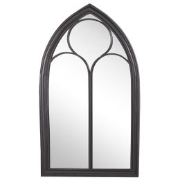 Beliani WANDSPIEGEL schwarz Fensteroptik 62/113 cm Trelly