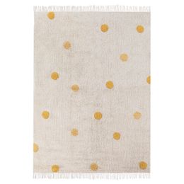 Beliani KURZFLOR-TEPPICH Beige 140/200 cm Dardere