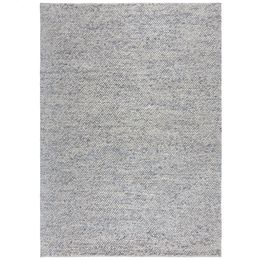 KADIMA DESIGN WOLLTEPPICH handgewebt MEDWAY, einfarbig, Hellblau, 160 x 230 cm