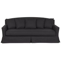 Beliani 3-SITZER-SOFA Polyester Schwarz Gilja