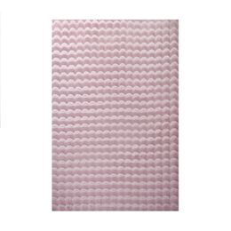 KADIMA DESIGN HOCHFLORTEPPICH Waschbar NAUDERS, einfarbig, Rosa, 80 x 250 cm