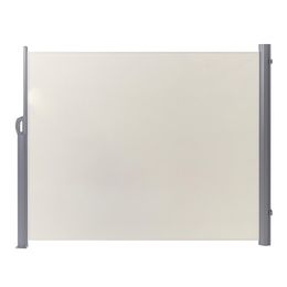 Beliani SEITENMARKISE beige ausziehbar 160/300 cm Dorio