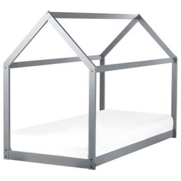 Beliani KINDER-HAUSBETT Grau 90-200 cm Tosse