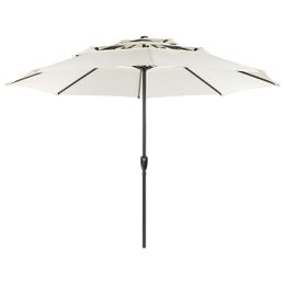 Beliani SONNENSCHIRM helles Beige 285 cm Bibione