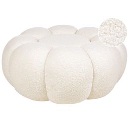 Beliani POUF Wei&szlig; Beaufort