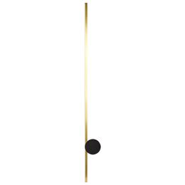 Beliani LED-WANDLAMPE Gold/Schwarz Ingenio