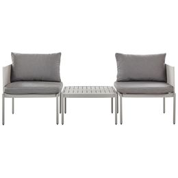 Beliani LOUNGE SET 2-Sitzer modular Grau Terracina
