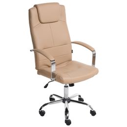 Beliani CHEFSESSEL Sandbeige Winner