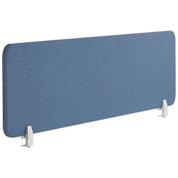 Beliani SCHREIBTISCHTRENNWAND 160 x 40 cm Blau Wally