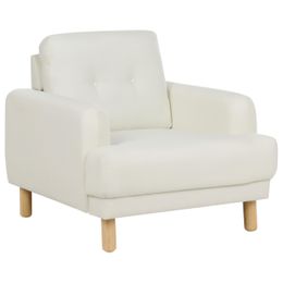 Beliani SESSEL Cremewei&szlig; Tuve