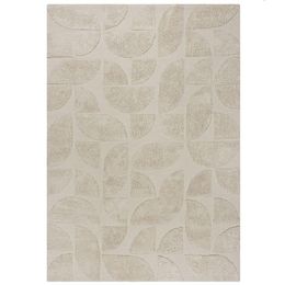 KADIMA DESIGN BAUMWOLLTEPPICH handgewebt ITCHEN, abstrakt, Natur, 200 x 290 cm