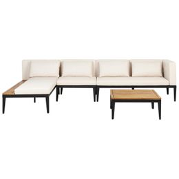 Beliani LOUNGE-SET 4-Sitzer Beige Bracciano