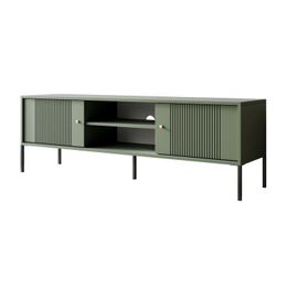 TV-UNIT VIVALDI mit geriffelten Fronten