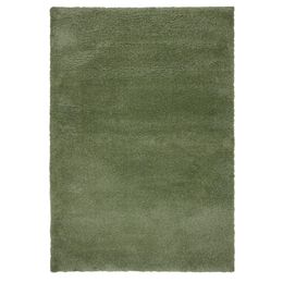 KADIMA DESIGN TEPPICH LYNE, einfarbig, Gr&uuml;n, 160 x 230 cm