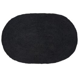 Beliani KURZFLOR-TEPPICH Schwarz 160/230 cm Demirci