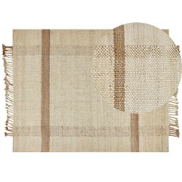 Beliani TEPPICH geflochten Yelmez 230/160 cm