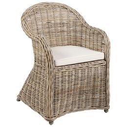 Beliani GARTEN SESSEL Beige Susua II