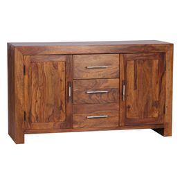 KADIMA DESIGN SIDEBOARD &ndash; Massivholz, 3 Schubladen, 2 T&uuml;ren, Landhausstil