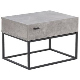 Beliani NACHTTISCH Betonoptik rechteckig 41/55 cm Cairo