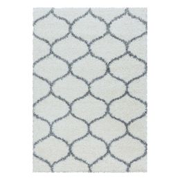 KADIMA DESIGN TEPPICH Hochflor RONDA in Creme, im Skandi-Stil, 240 x 340 cm