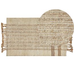 Beliani TEPPICH geflochten Ortaoba 150/80 cm