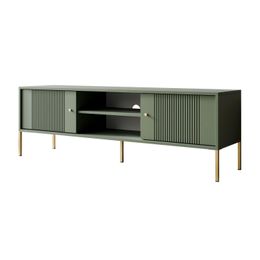 TV-UNIT VIVALDI mit geriffelten Fronten