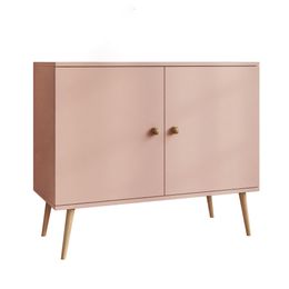 KOMMODE Zweit&uuml;rige HARMONY Nat&uuml;rlich Rosa