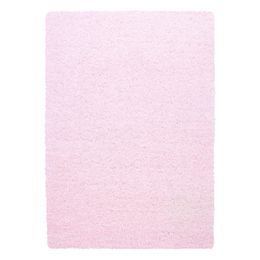 KADIMA DESIGN HOCHFLORTEPPICH RHEIN, einfarbig, Rosa, 240 x 340 cm